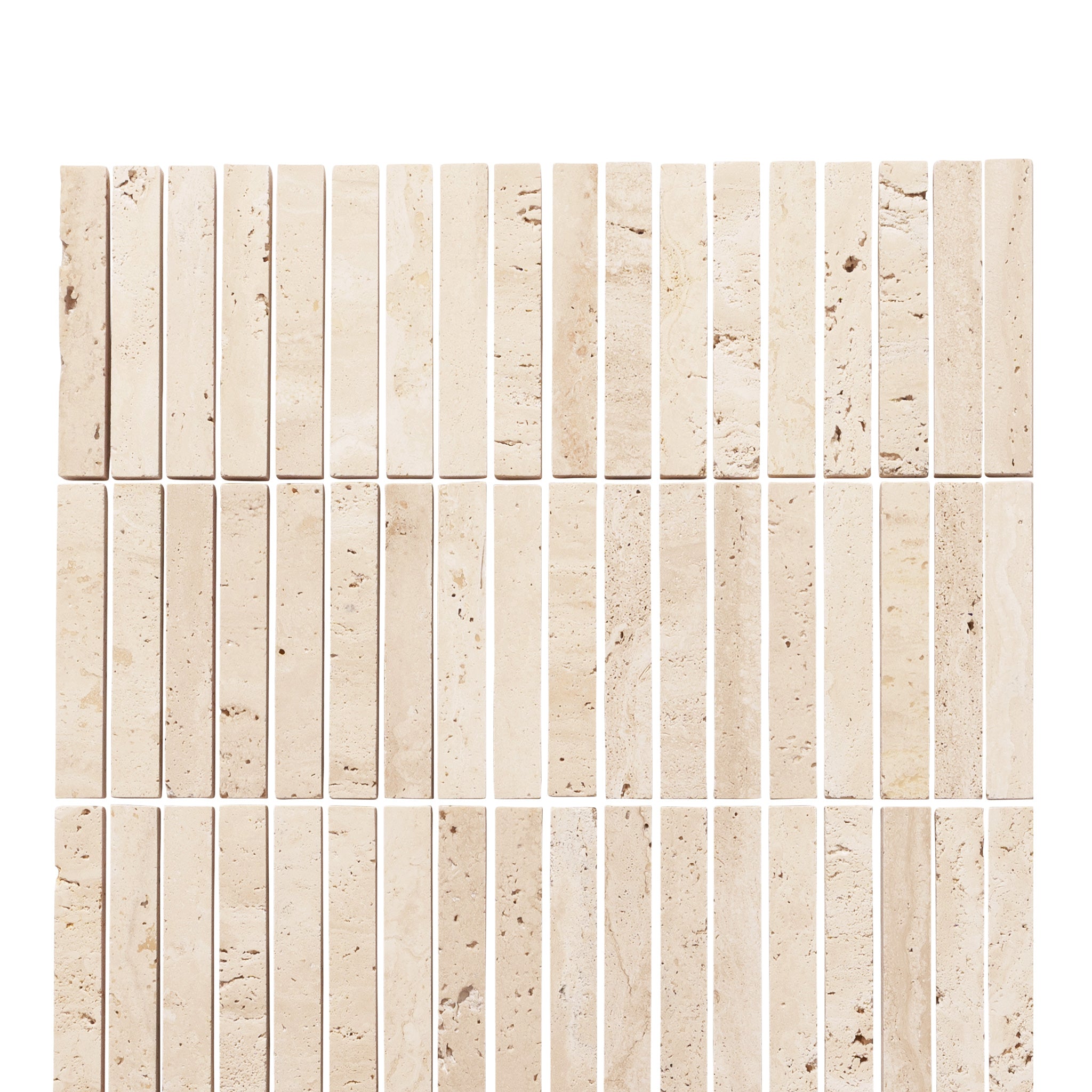 Travertine Classic Honed KitKat Stone Mosaic – The Design Palette