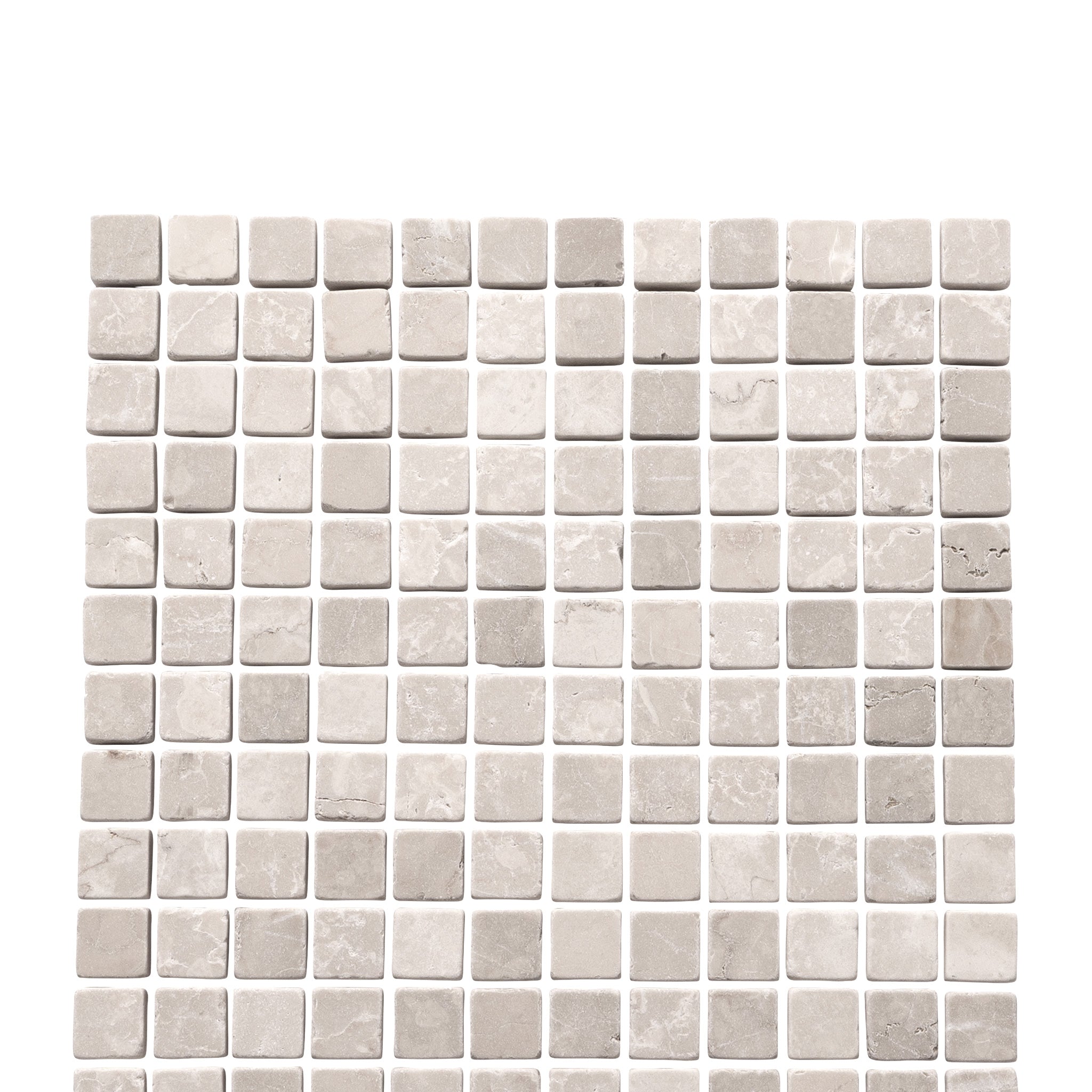 Botticino Tumbled Square Stone Mosaic – The Design Palette