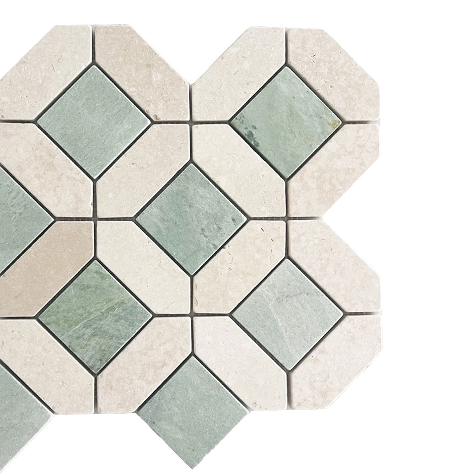 Marrakech XL Silver Sage Stone Mosaic – The Design Palette